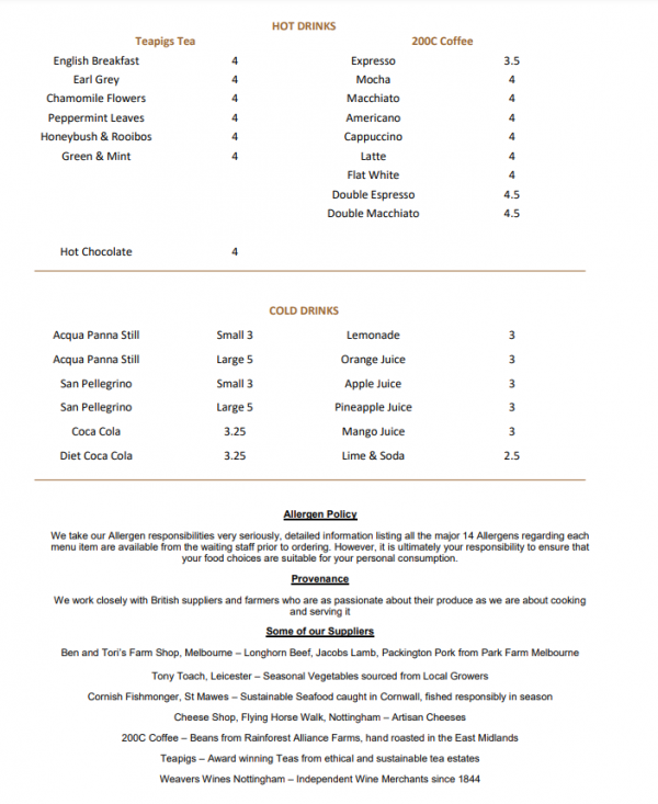 THE GARDEN CAFE - Breedon Priory Health Club